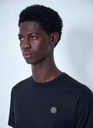 Stone Island Cotton Jersey Logo T-shirt