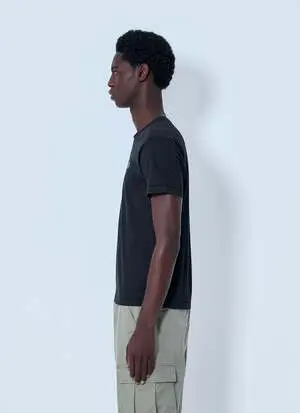 Stone Island Cotton Jersey Logo T-shirt - Black