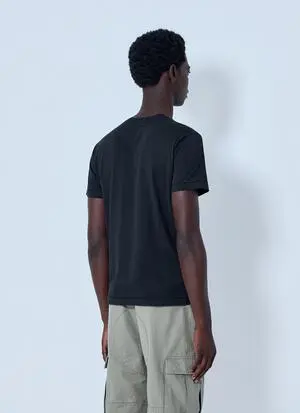 Stone Island Cotton Jersey Logo T-shirt - Black