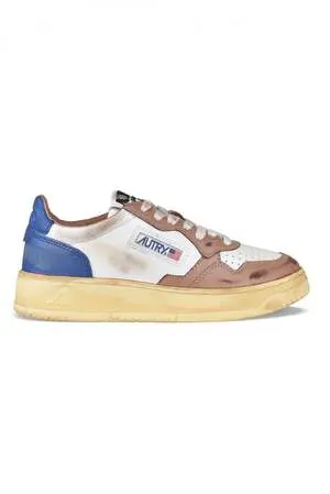 AUTRY Super Vintage Leather Sneakers - White