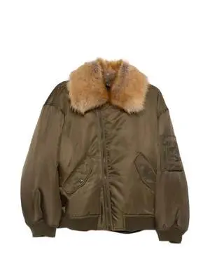 Saint Laurent Fur Bomber Jacket - Multicolor