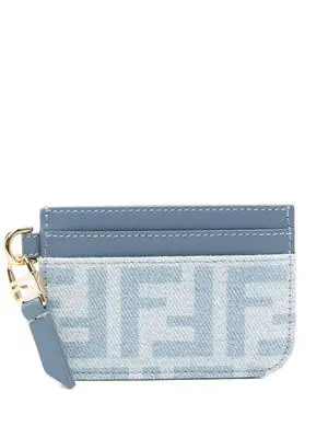 Fendi Baguette Denim Card Case - Multicolor