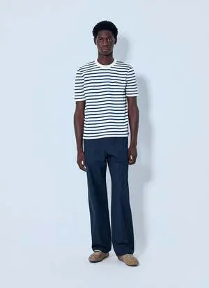 Prada Striped Crewneck T-shirt