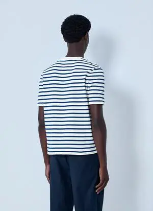Prada Striped Crewneck T-shirt