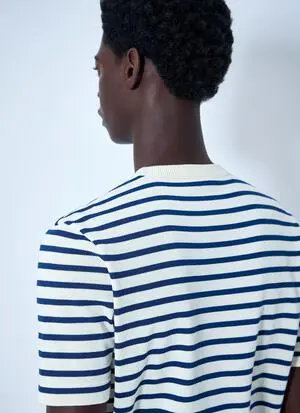 Prada Striped Crewneck T-shirt