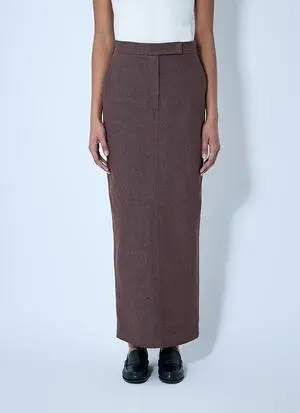 Max Mara Tailored Midi Skirt - Brown