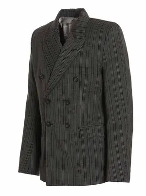 VTMNTS Blazer 'tonal Double Breasted Tailored - Black