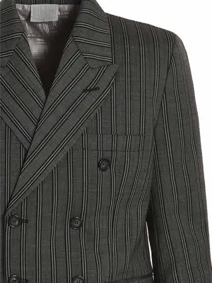 VTMNTS Blazer 'tonal Double Breasted Tailored - Black