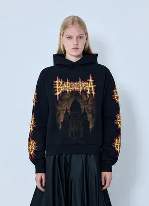Balenciaga Medium Fit Graphic Hoodie