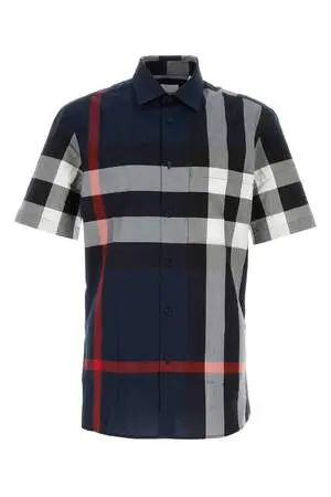 Burberry Embroidered Poplin Shirt - Multicolor