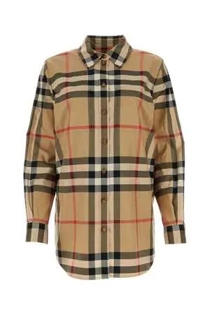 Burberry Embroidered Cotton Shirt - Multicolor