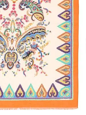 Etro Scarf With Floral Paisley Pattern