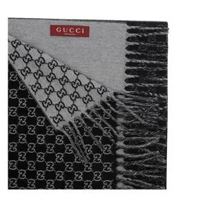 Gucci Wool And Cashmere Scarf Gg