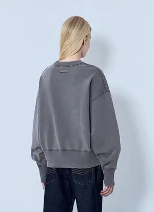 JEAN PAUL GAULTIER Fleece Embroidered Sweatshirt - Gray