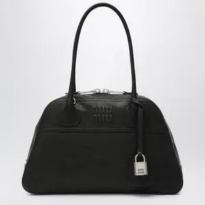 Miu Miu Vivant Nappa Leather Bag - Black
