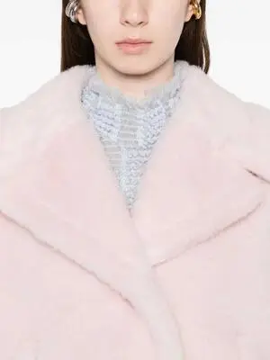 Max Mara Raven Teddy-texture Buttoned Cape - Multicolor
