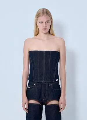 JEAN PAUL GAULTIER Denim Corset - Blue