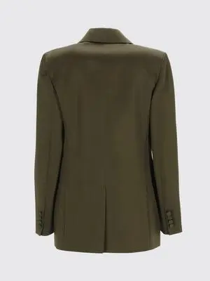 Max Mara Single-breasted Silk Blazer With Peak Lapels