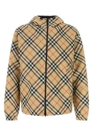 Burberry Embroidered Polyester Reversible Jacket - Multicolor