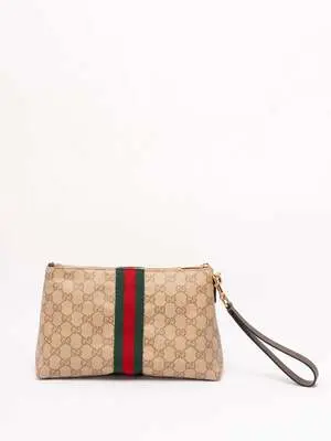 Gucci Gg Coated Web` Pouch