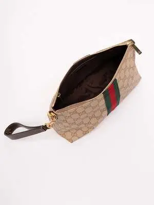 Gucci Gg Coated Web` Pouch