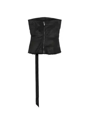Rick Owens Fringed Top - Black