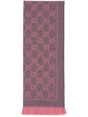 Gucci Gg Wool Scarf - Multicolor