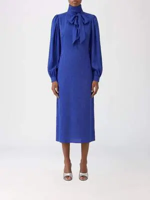 Gucci Silk Sash Dress - Blue