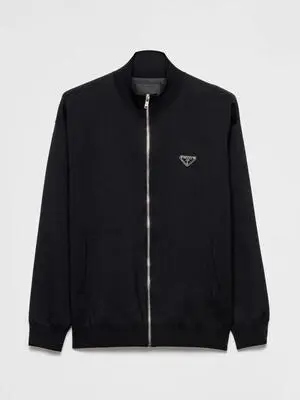 Prada Zip Up Sweater - Black