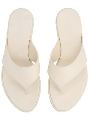 AeydĒ Leather Thong Sandal - Cream