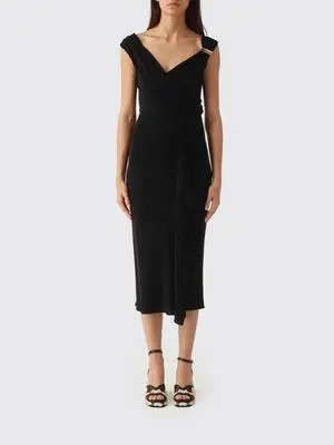 Max Mara Max Mara Studio Women Viscose Jersey Midi Dress Max Mara Studio Black
