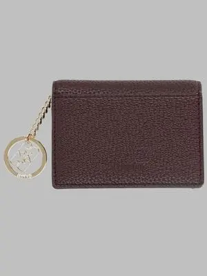 GANNI Logo Card Holder - Brown