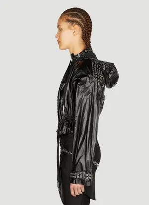 Rabanne Eyelet Biker Jacket