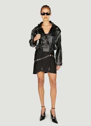 Rabanne Eyelet Biker Jacket