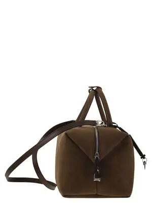 Max Mara Nubuck Leather Satchel - Brown
