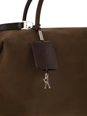 Max Mara Nubuck Leather Satchel - Brown