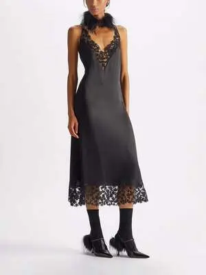 Fendi Silk Satin Dress - Multicolor