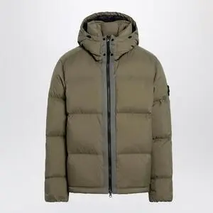 Stone Island Military Ripstop Nylon Zip-up Down Jacket