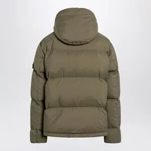 Stone Island Military Ripstop Nylon Zip-up Down Jacket