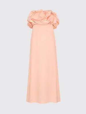 Max Mara Operoso Long Taffeta Dress - Cream