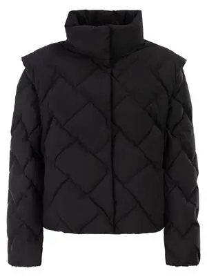 Herno Matt Nylon Down Jacket With Detachable Sleeves