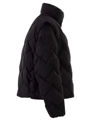 Herno Matt Nylon Down Jacket With Detachable Sleeves