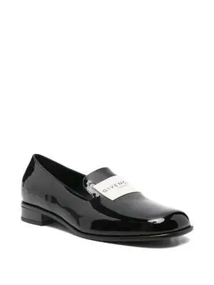 Givenchy Patent Leather Tuxedo Loafers - Black