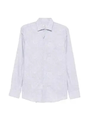 Etro Striped Shirt With Paisley Print - Multicolor