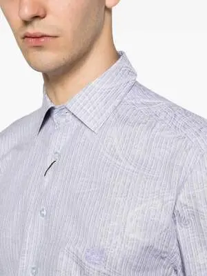 Etro Striped Shirt With Paisley Print