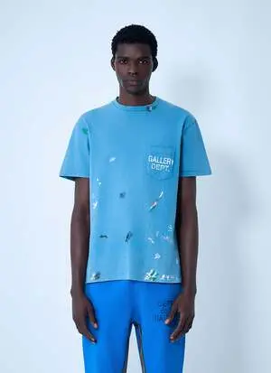 GALLERY DEPT. Logo Motif T-shirt - Blue