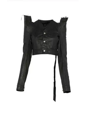 Rick Owens Fringed Jacket - Black