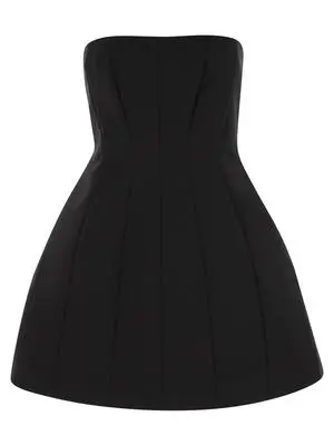 Max Mara Betel Sablé Bustier Dress - Black