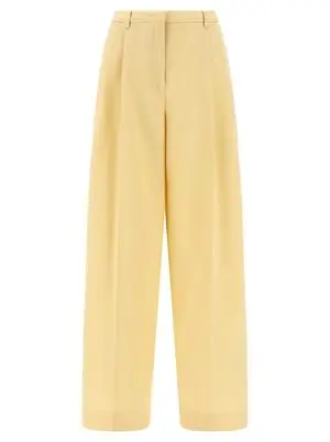 JIL SANDER Wool Pants Pences - Yellow