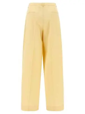 JIL SANDER Wide Leg Wool Trousers
